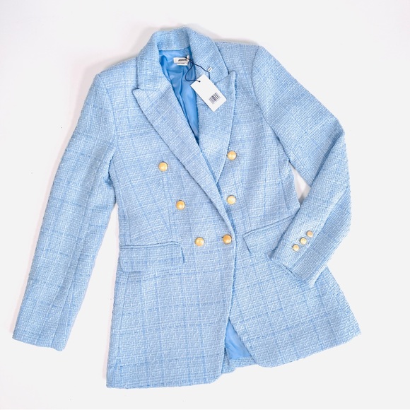 Jason Wu | Jackets & Coats | New Jason Wu Pastel Blue Jacket Blazer ...